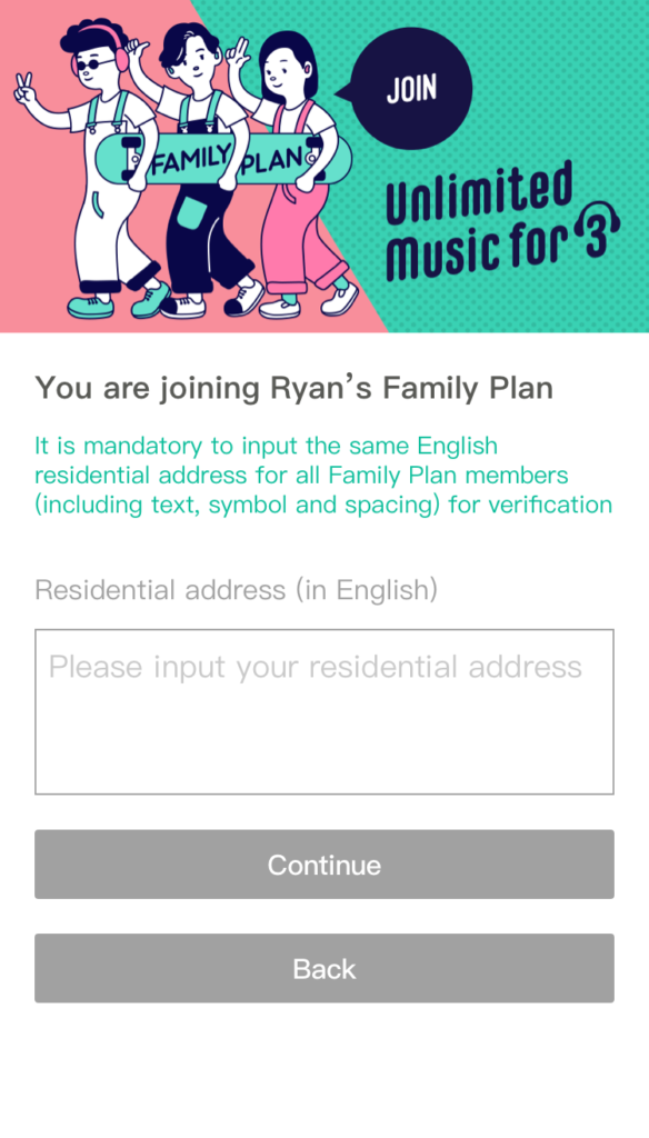 Family Plan - Home