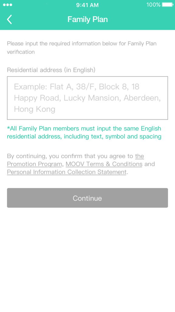 Family Plan - Home